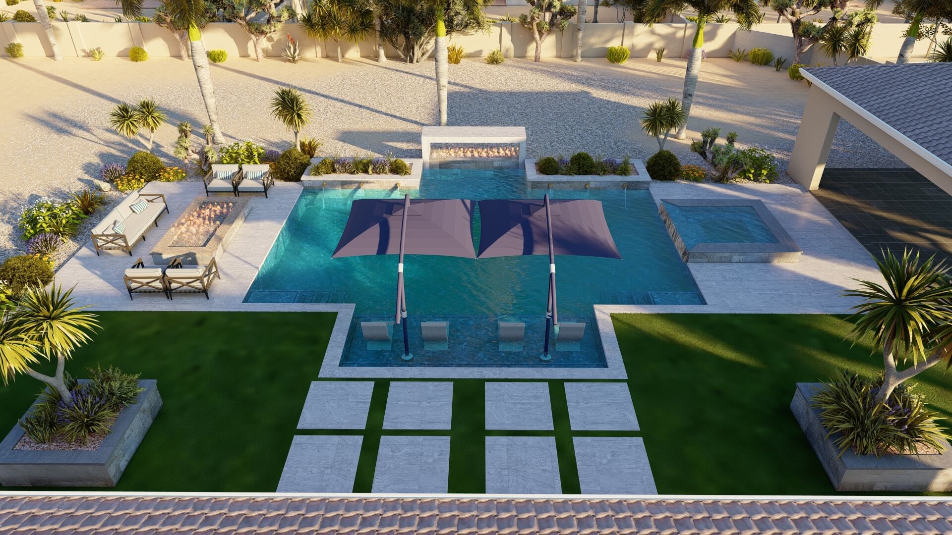 Arizona Swimming Pool Designs And Landscaping POOLS BY DESIGN USAR028
